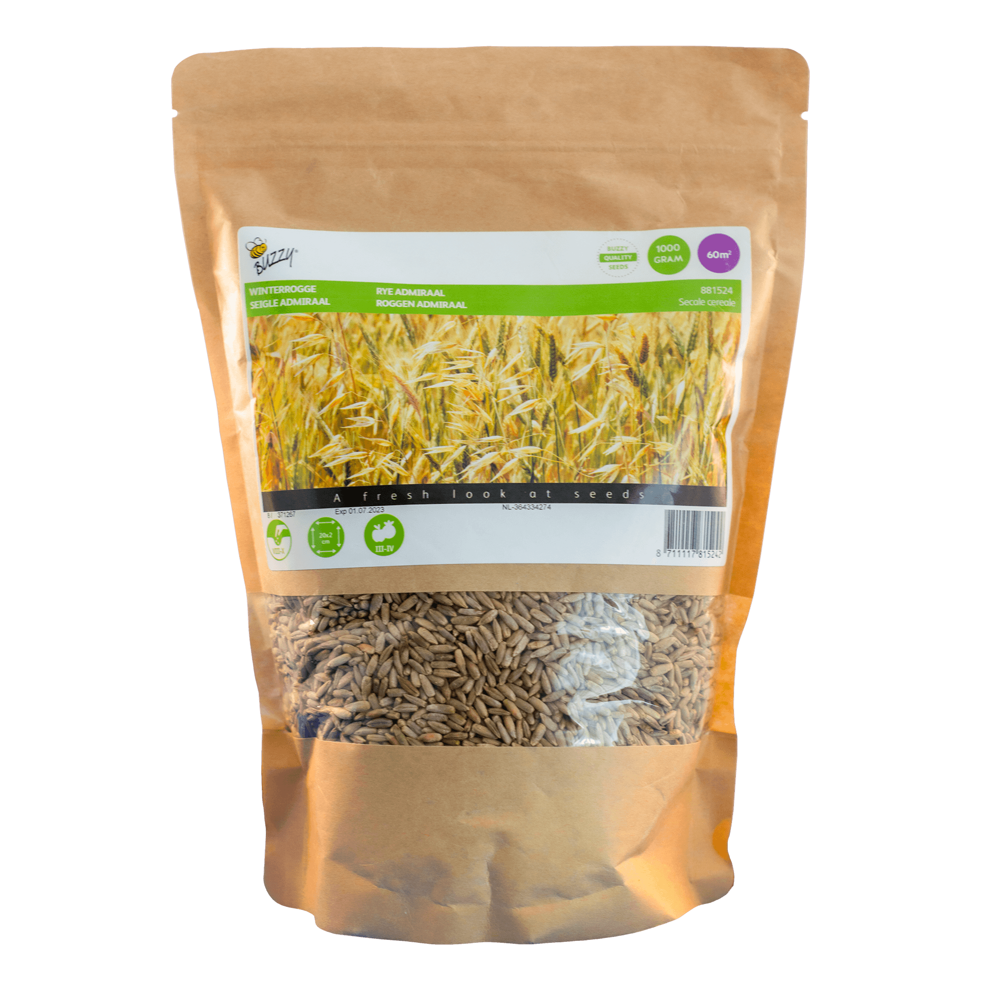 Rogge Winterrogge 1KG moestuin zaden kopen